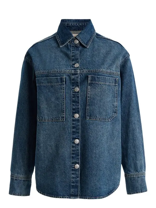 DL1961 X Olympia Of Greece Exclusive Addison Denim Overshirt - Blue