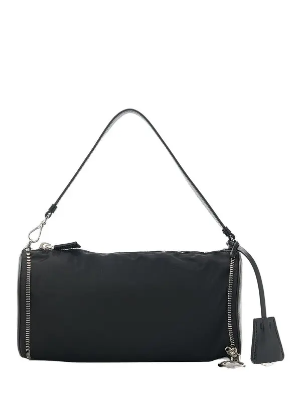 Prada Cylinder Shoulder Bag - Black