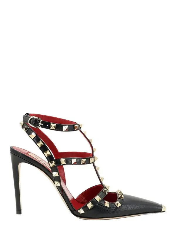 Valentino Garavani Rockstud Leather Pumps With Iconic Studs - Multicolor