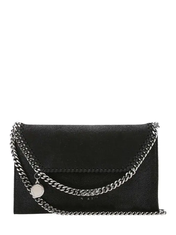 Stella McCartney Shaggy Deer Falabella Crossbody Bag - Black