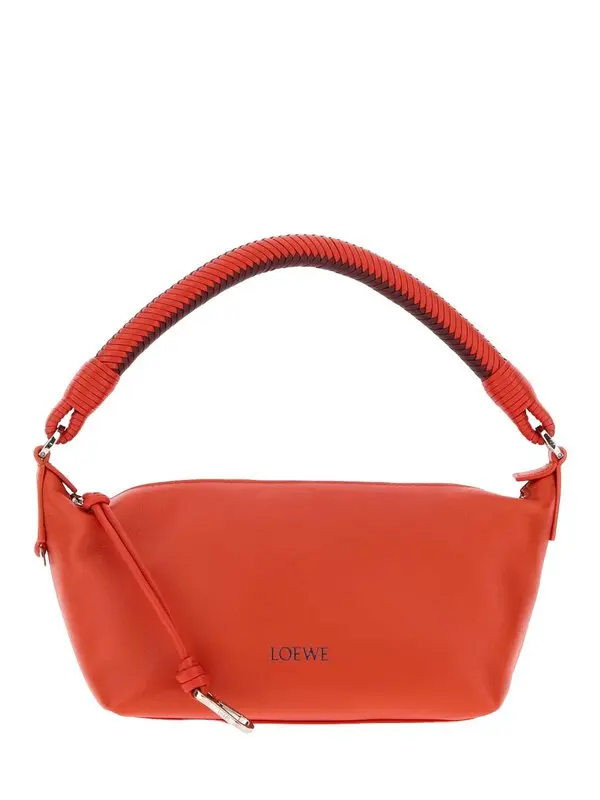 Loewe Coral Leather Mini Cala Shoulder Bag - Red