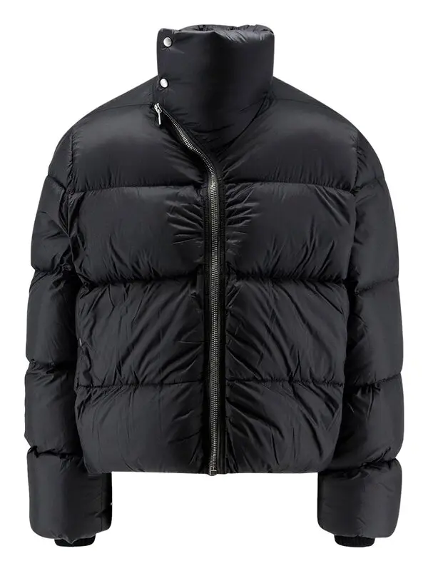 Rick Owens Turtle Nylon Down Jacket - Black