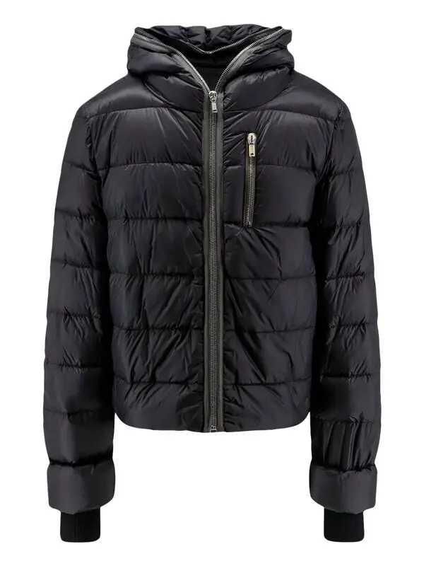 Rick Owens Quilted Nylon Down Jacket - Black