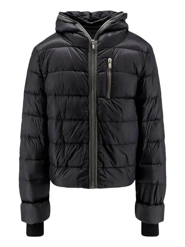 Rick Owens Quilted Nylon Down Jacket - Black
