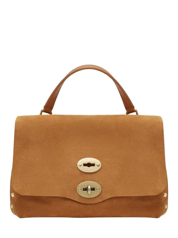 ZANELLATO Small Postina Bag In Brandy Nubuck - Brown