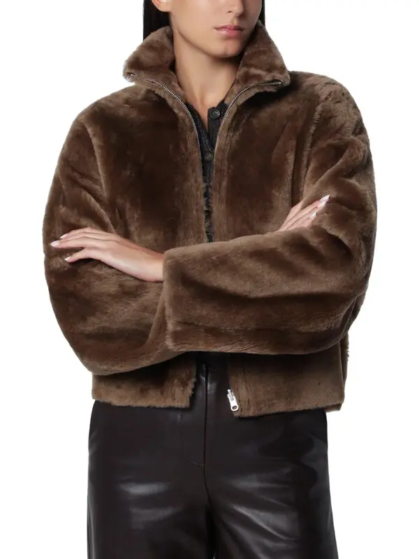 ARMA Indy Reversible Brown Zip-up Jacket - Beige