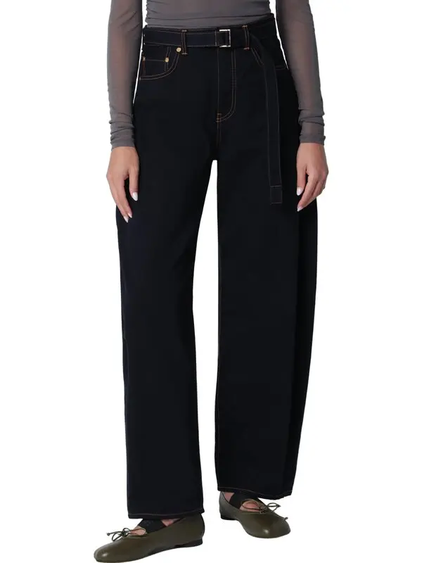 Sacai Cotton Barrel Jeans - Blue
