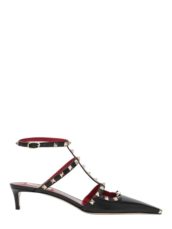 Valentino Garavani Rockstud Leather Pumps - Black