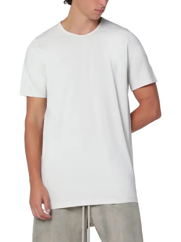 Rick Owens Level Milk Wash Cotton T-shirt - White