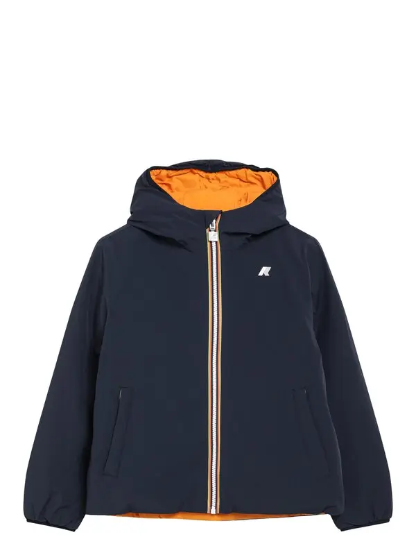 K-WAY P. Jack St Warm Double Jacket In Blue/orange - Multicolor