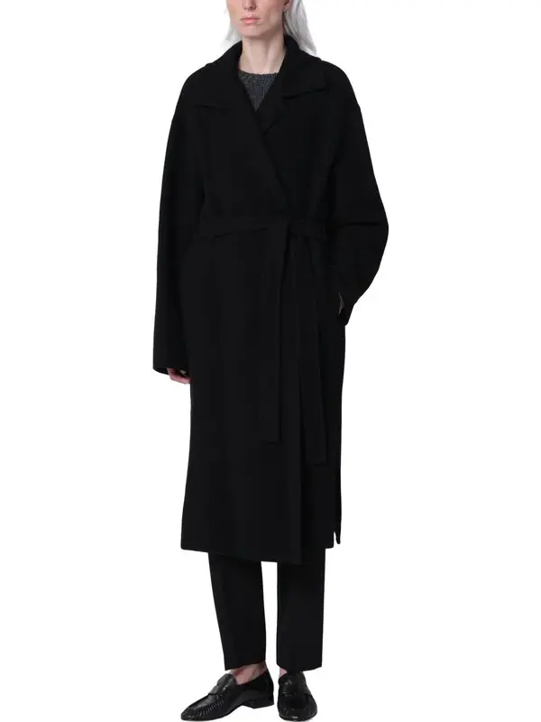 THE ROW Coat Ciara In Wool And Cashmere - Black
