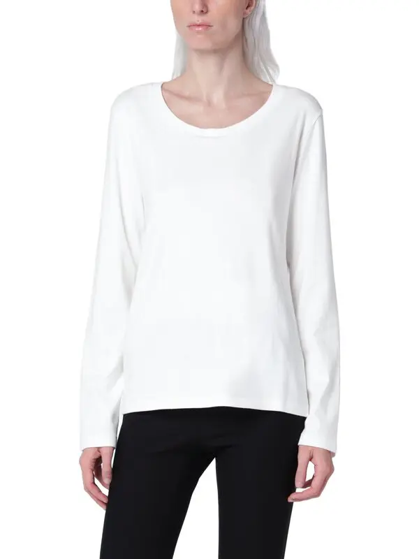 THE ROW Kalto Off Cotton Jersey Long-sleeved T-shirt - White