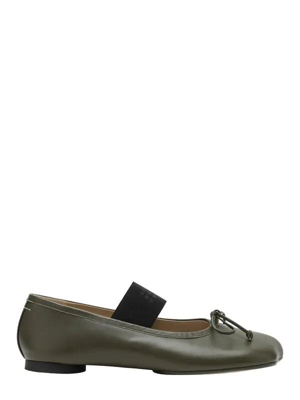MAISON MARGIELA Anatomic Numeric Ballerinas In Beech - Green