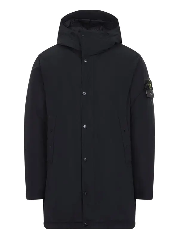 Stone Island Padded Long Parka - Black