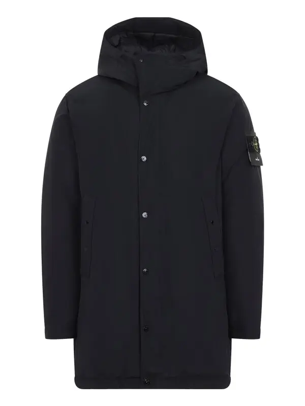Stone Island Padded Long Parka - Black
