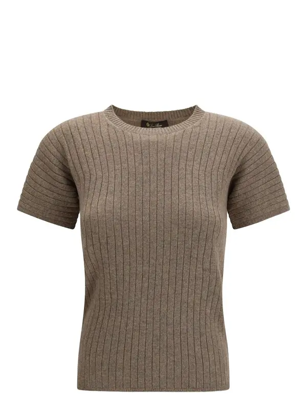 Loro Piana Coste Crewneck Sweater - Brown