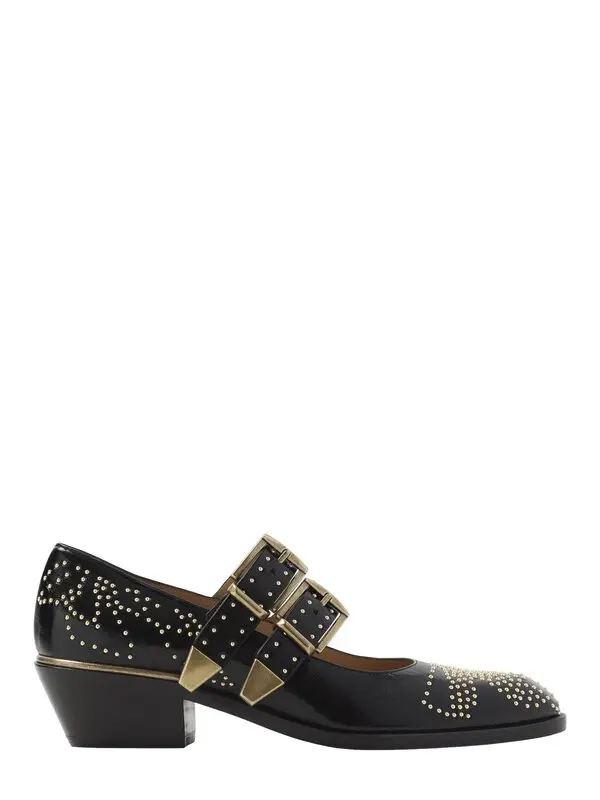Chloé Calf Leather Susan Pumps - Black