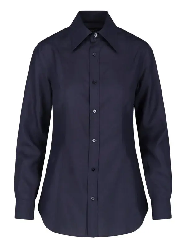 Gucci Silk Poplin Shirt - Blue