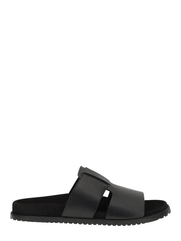 Dolce & Gabbana Leather Sandals - Black