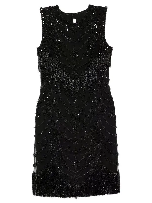 Naeem Khan Art Deco Dress - Black