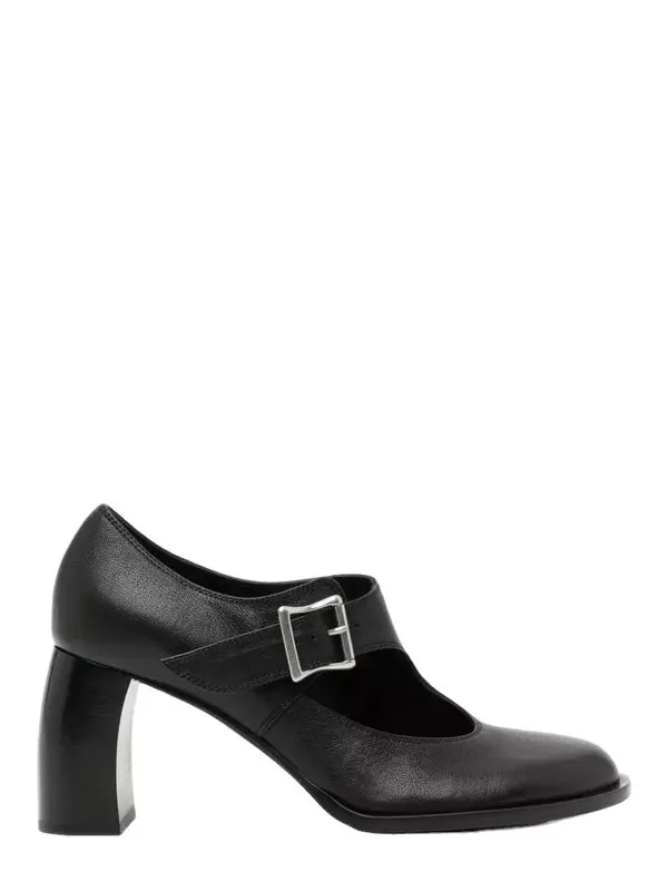 ANN DEMEULEMEESTER 80mm Buckle-fastening Leather Pumps - Black