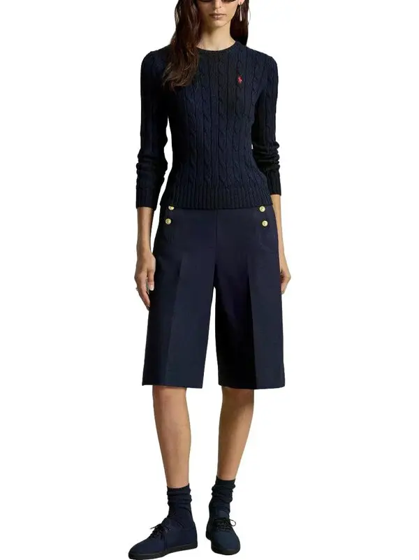 Polo Ralph Lauren Button-embellished Tailored Trousers - Blue