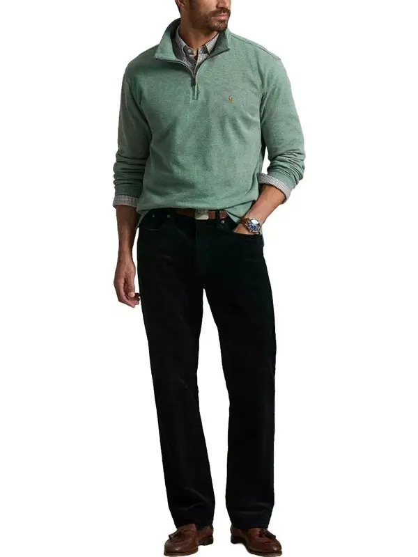 Polo Ralph Lauren Estate-rib Quarter-zip Sweater - Green