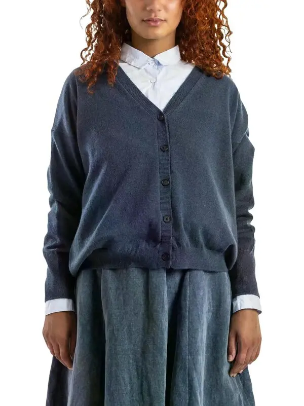 BERGFABEL Cory V-neck Cardigan - Blue