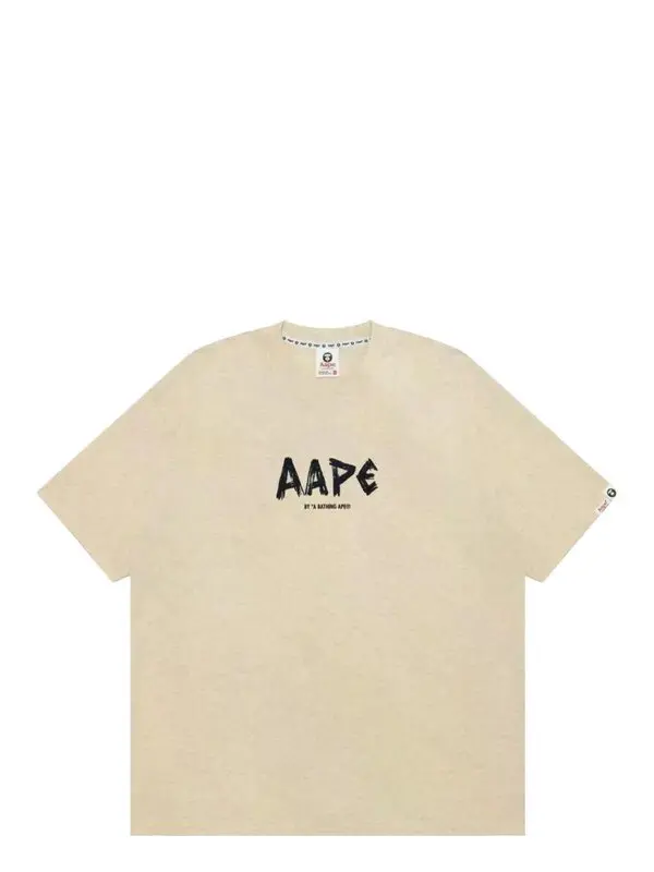 AAPE BY *A BATHING APE Logo-print T-shirt - Neutrals