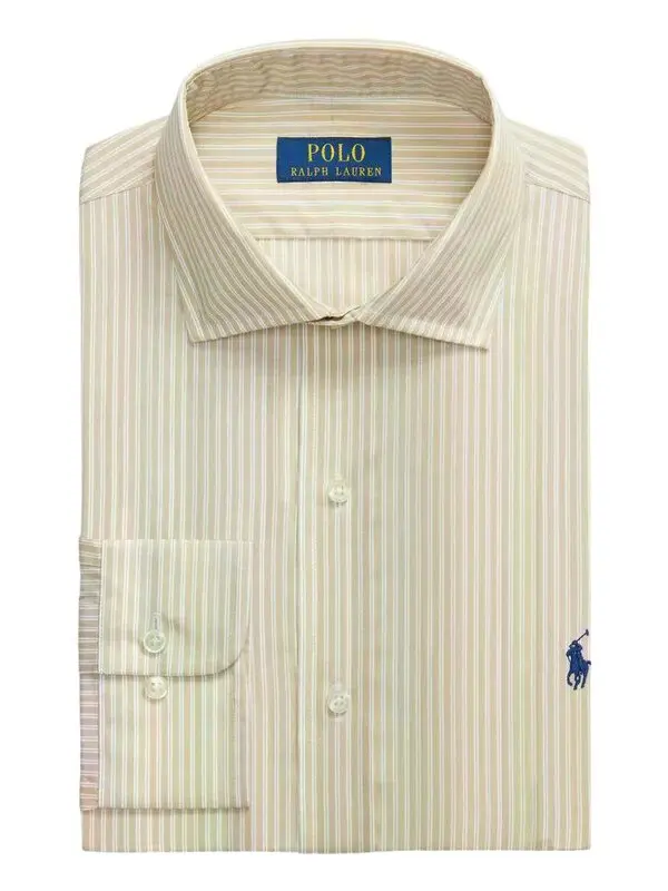 Polo Ralph Lauren Striped-print Long-sleeve Shirt - Neutrals