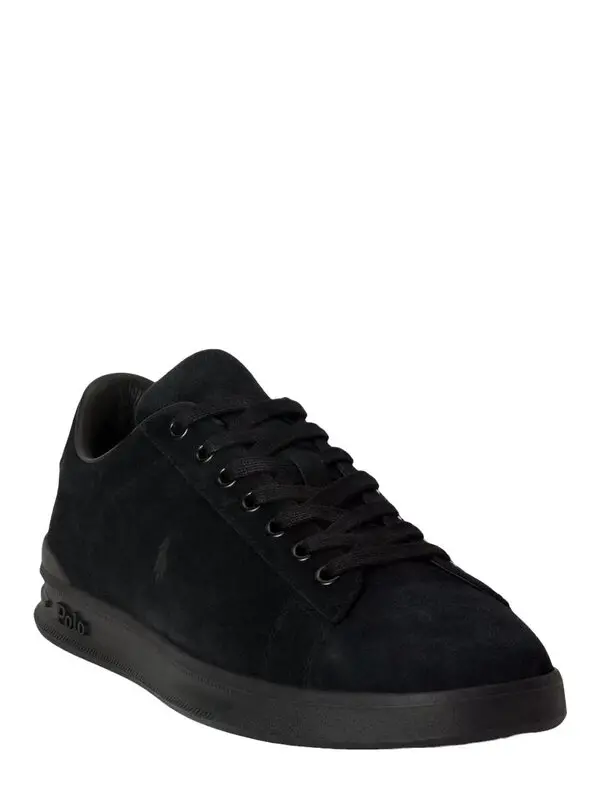Polo Ralph Lauren Heritage Court Ii Suede Trainers - Black
