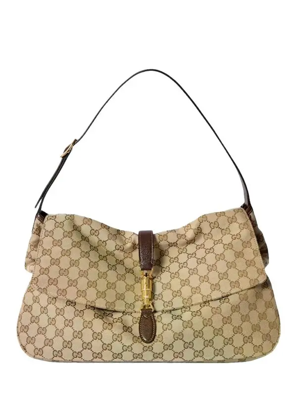 Gucci Jackie Flap Large Crossbody Bag - Neutrals