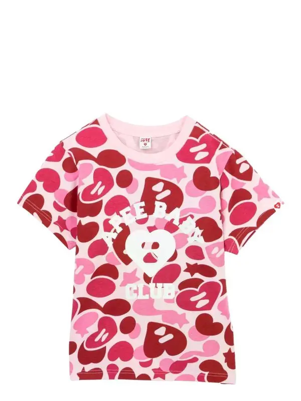 AAPE BY *A BATHING APE Camo Graphic Tee - Pink