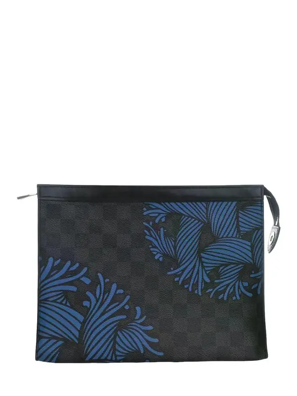 LOUIS VUITTON 2016 Christopher Nemeth Damier Graphite Pochette Voyage Rope Mm Clutch Bag - Blue