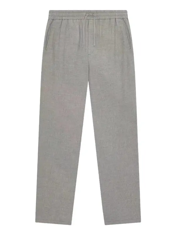 LES DEUX Drawstring-waist Melange Trousers - Grey