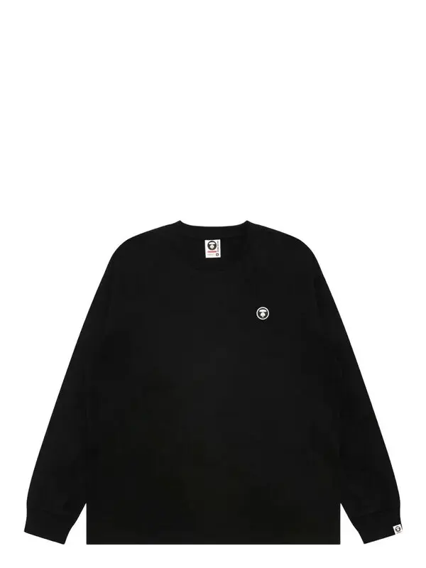 AAPE BY *A BATHING APE Logo-patch Long-sleeve T-shirt - Black