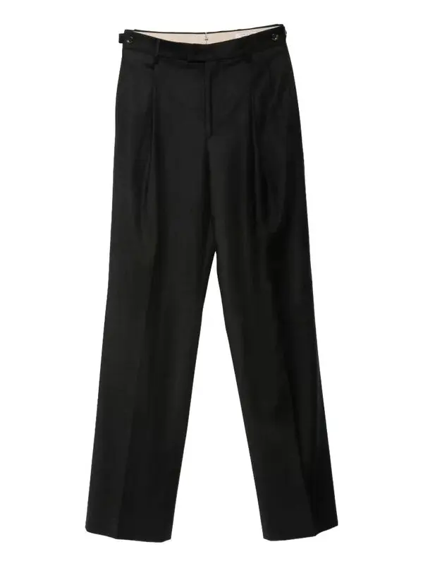 BERWICH Pleated Trousers - Black