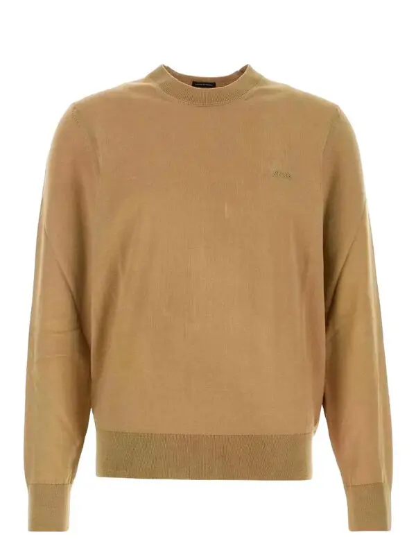 BOSS Virgin-wool Crew-neck Sweater - Neutrals