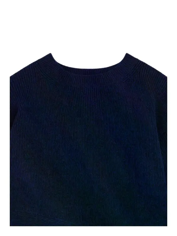 Givenchy Asymmetric Ribbed-knit Sweater - Blue