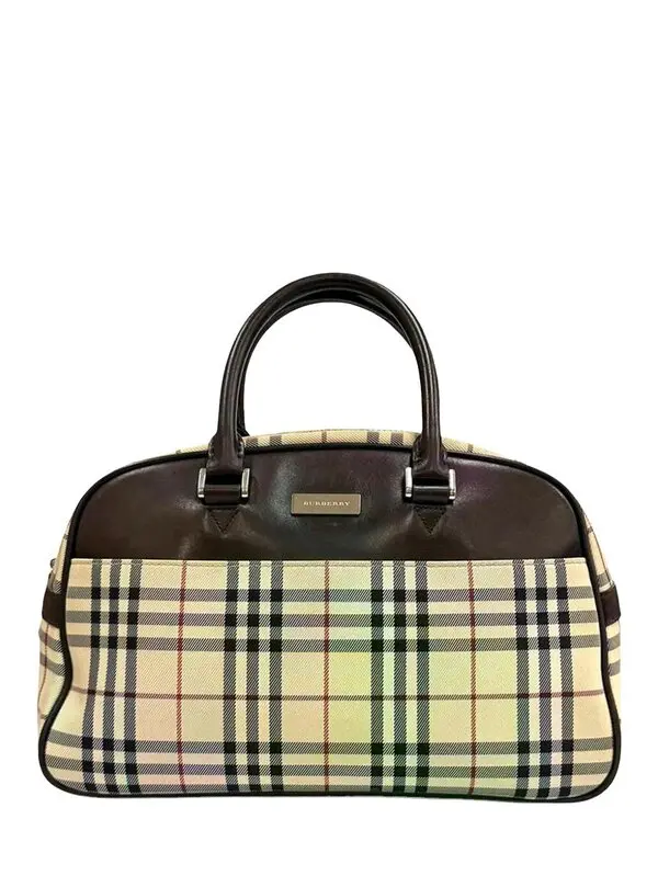 Burberry 2000-2017 House Check Canvas Handbag - Neutrals