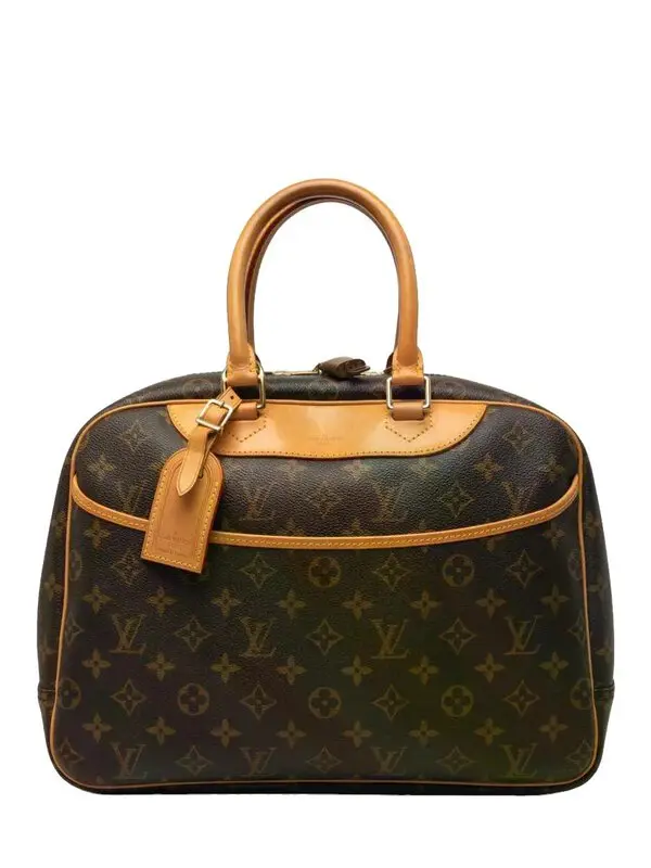 LOUIS VUITTON 1997 Monogram Deauville Handbag - Brown