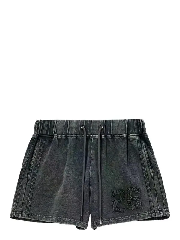 MINI CREAM Faded Drawstring Shorts - Grey