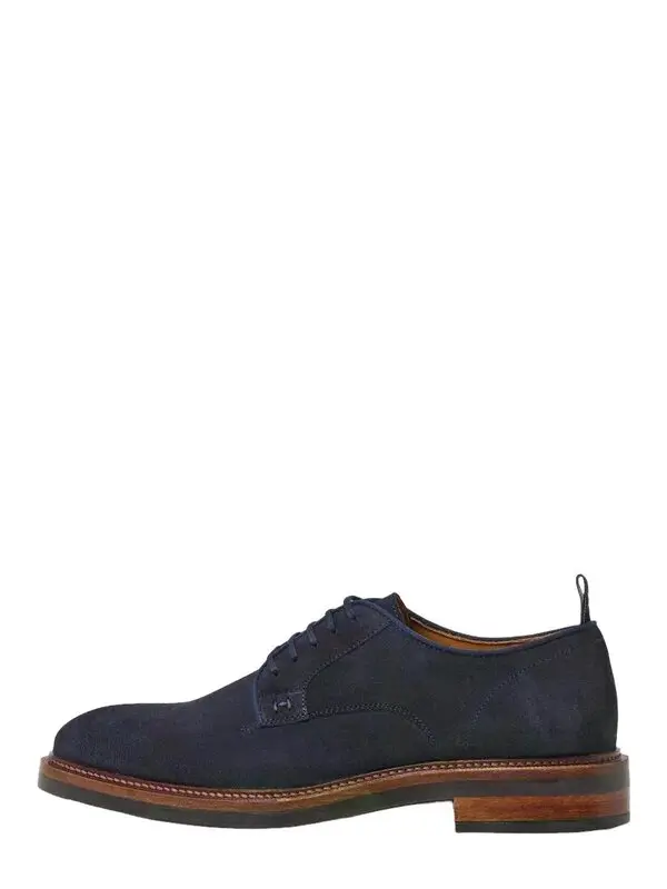 HACKETT LONDON Egmont Fine Suede Derby Shoes - Blue