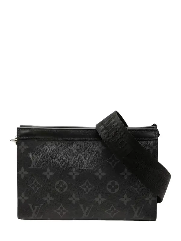 LOUIS VUITTON Monogram Eclipse Gaston Wearable Wallet Crossbody Bag - Black