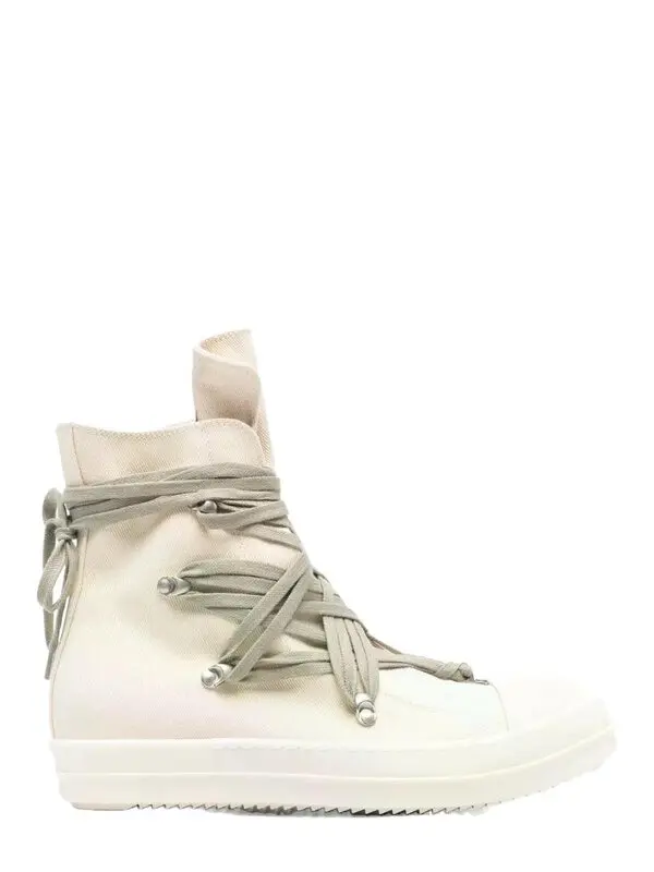 Rick Owens Megalace Pentagram Lace-up Sneakers - Neutrals