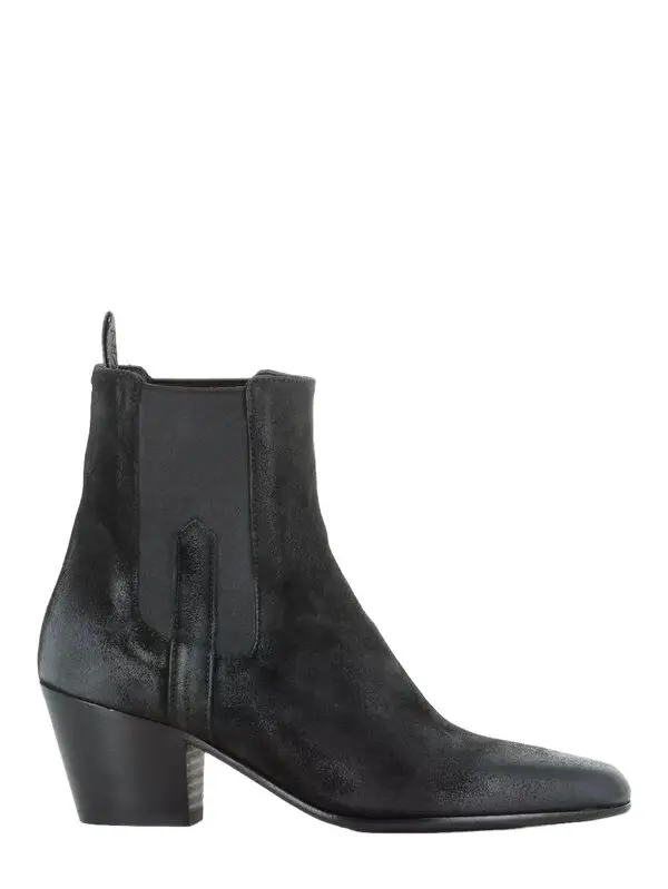 PANTANETTI Square-toe Chelsea Boots - Black