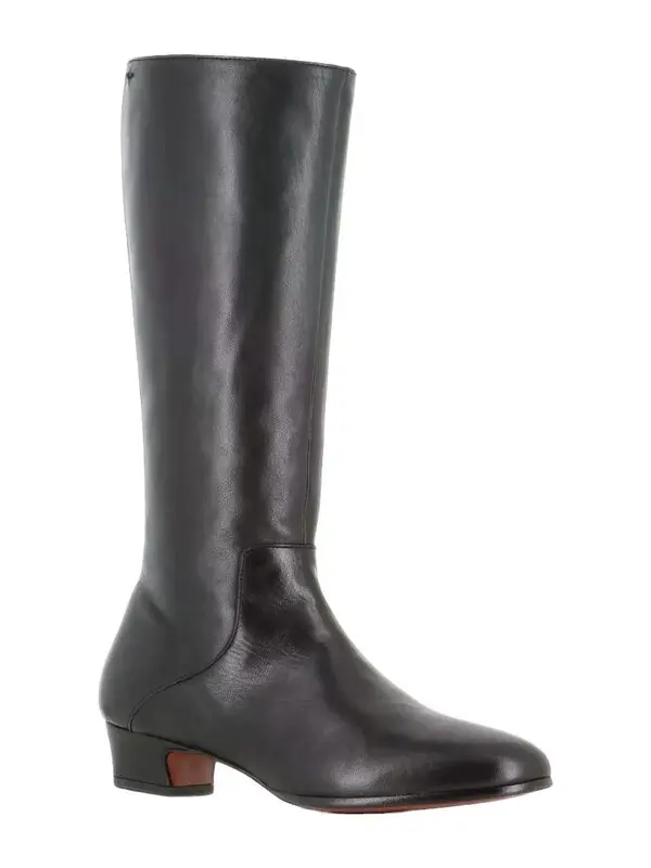 ALEXANDER HOTTO Leather Knee-high Boots - Black