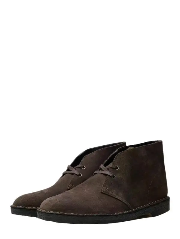 Clarks Suede Desert Boots - Brown