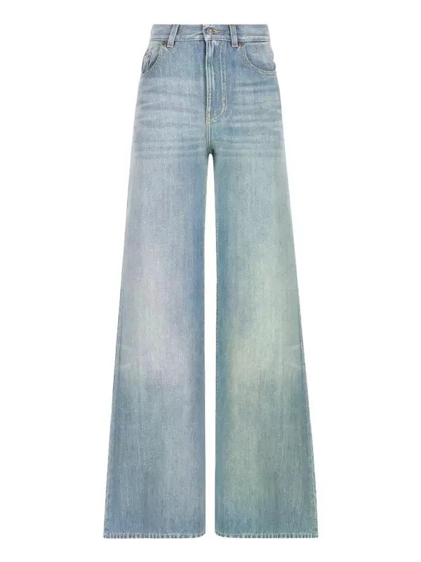 Chloé High-rise Wide-leg Jeans In Denim - Blue