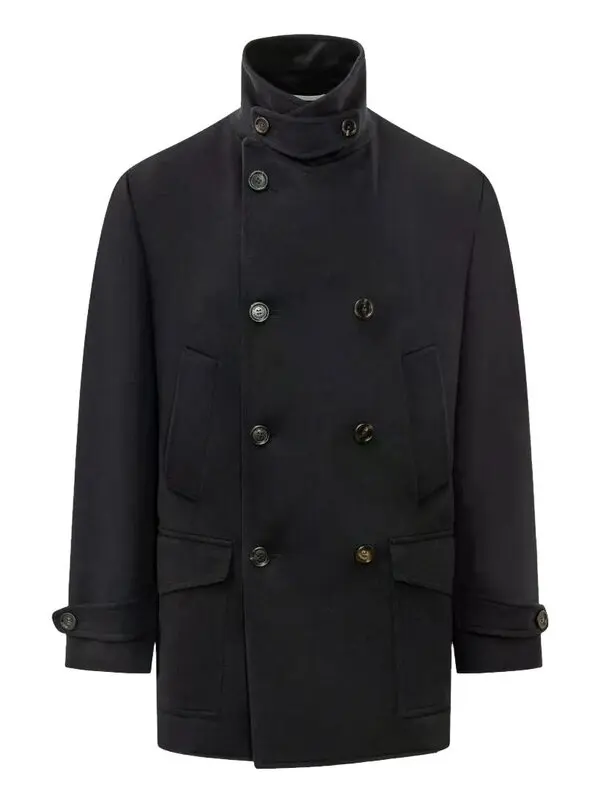 Brunello Cucinelli Double-breasted Coat - Blue